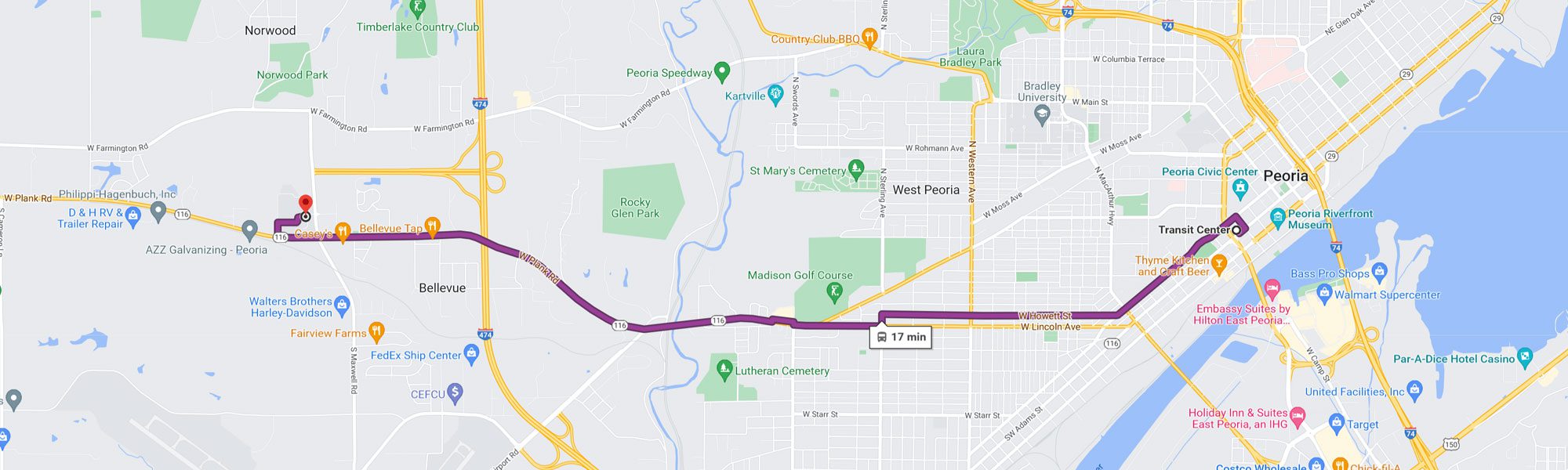 #15 Lincoln - CityLink | Greater Peoria Mass Transit District